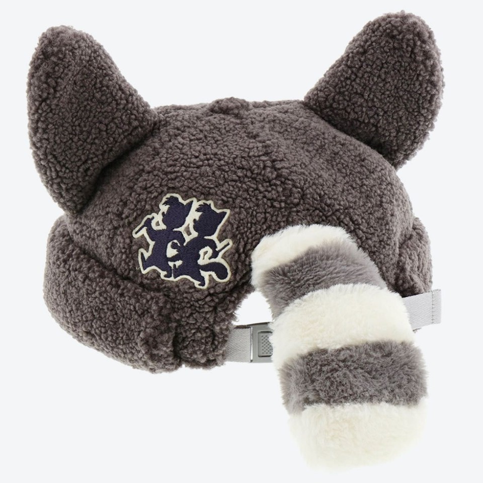 Disney Tokyo Japan Peter Pan Lost Boys Cap The Twins Raccoon Ear Hat ...