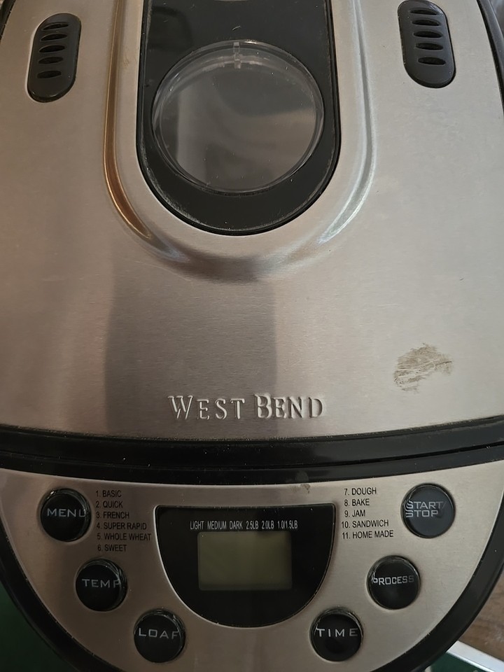 West Bend Bread Dough Maker Machine Hi Rise Dual Blade Model 41300 | eBay