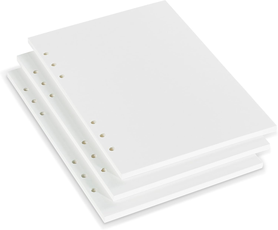 A5 Blank Paper 210X142Mm, 135 Sheets 100GSM Thick Loose Leaf Planner ...