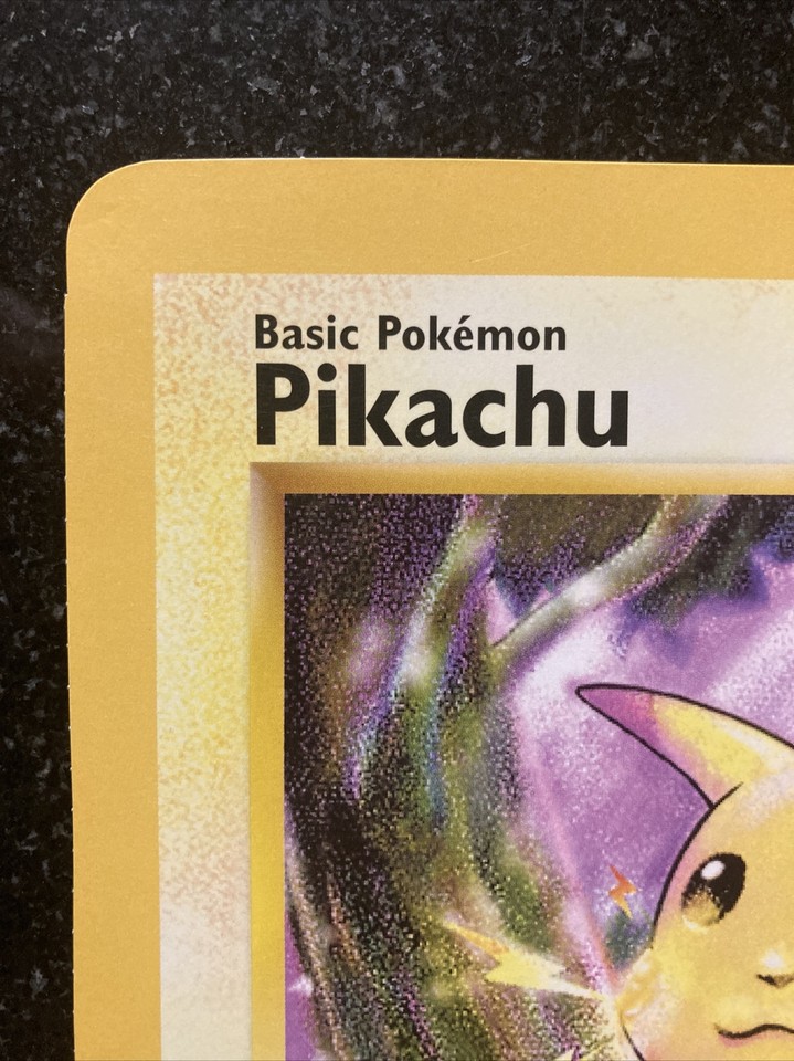 Jumbo 1995 Pikachu Gnaw Pokemon Card 58/102 Rare. 40 HP Good Condition ...