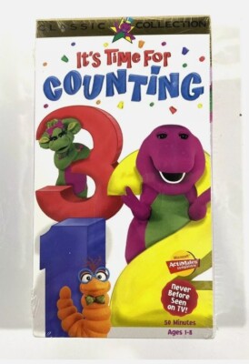 Barney - It's Time For Counting (VHS, 1997) Rare Collectable New ...