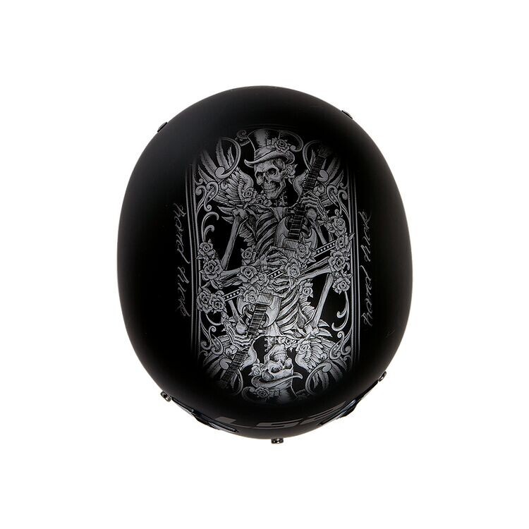 Open Box LS2 Bagger Hard Luck Motorcycle Half Helmet Matte Black Medium ...