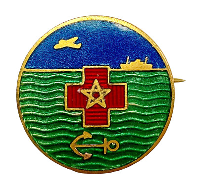 Vintage Old Unidentified Military Navy Air Force Service Enamel Brooch ...