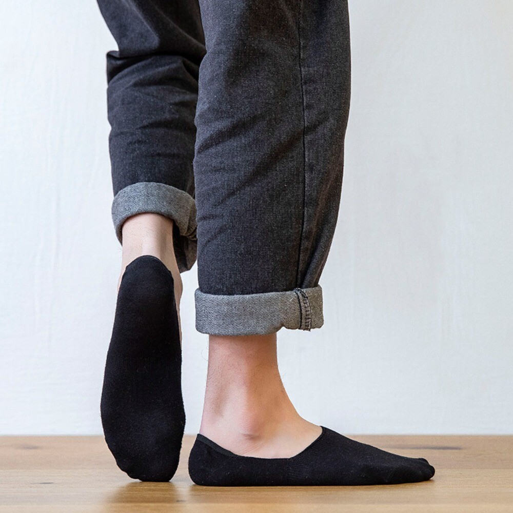 Breathable Invisible Boat Sock Solid Color Men's Socks Men Cotton Socks ...