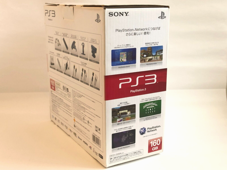 SONY PS3 PlayStation 3 160GB CECH-2500A White Game Console with Box ...