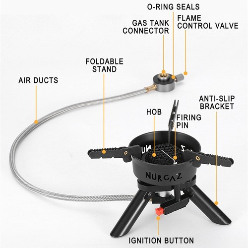 Portable Compact Gas-Burner Outdoor Cooking Camping Picnic Cook Stove ...