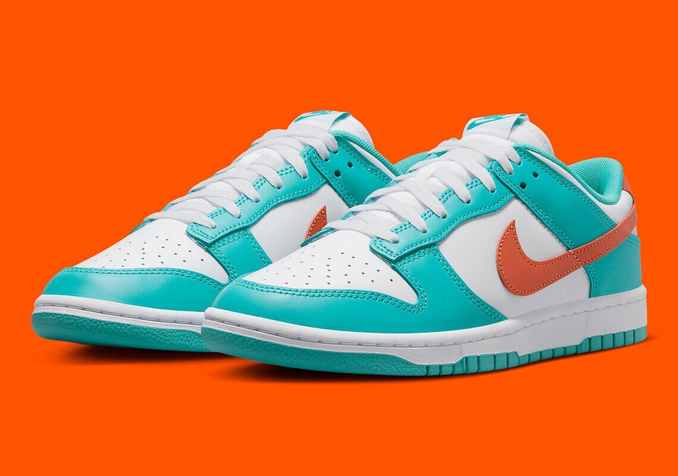 Nike Dunk Low Retro “Miami Dolphins” DV0833-102 Men's Multi Sizes NEW ...