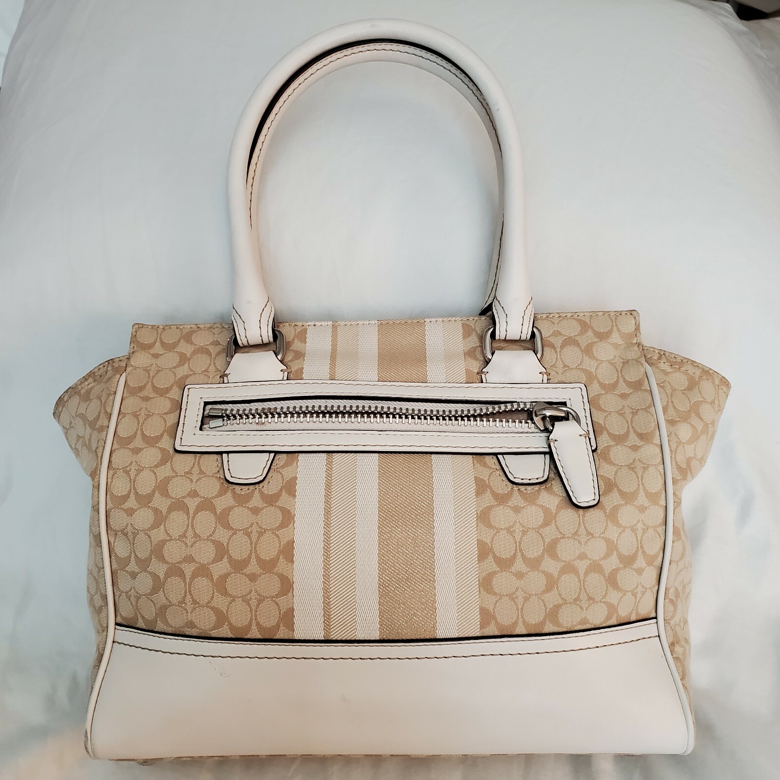 100% Authentic COACH LEGACY SIGNATURE STRIPE Small CA… - Gem