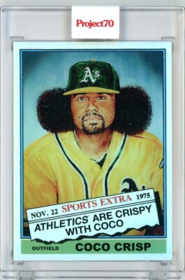 2021 TOPPS PROJECT 70 COCO CRISP BY JONAS NEVER RAINBOW FOIL 01/70 #78 ...