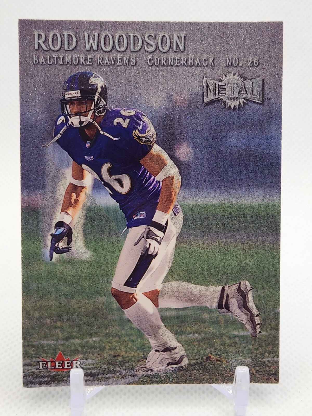🏈ROD WOODSON 2000 Fleer Metal HALL OF FAMER! Ravens Steelers Football ...