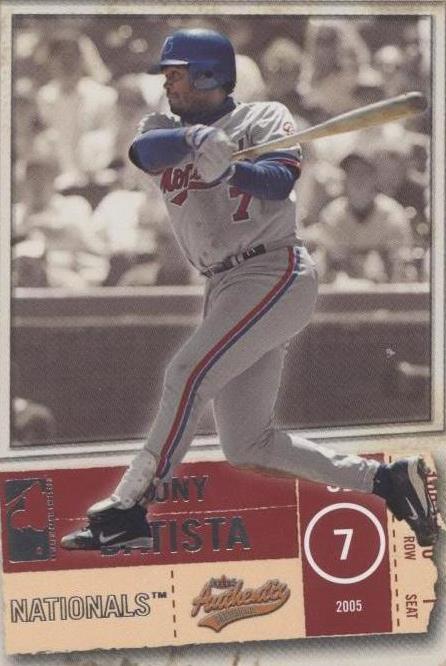 2005 Fleer Authentix - Tony Batista #8 for sale online | eBay