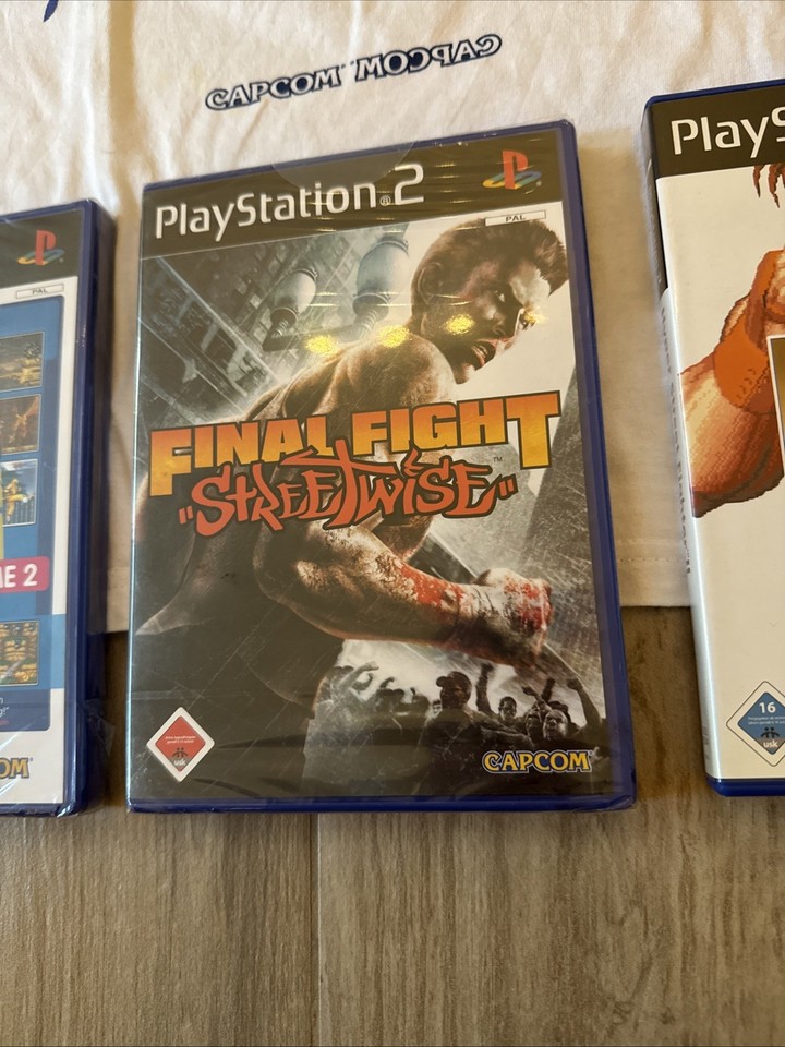 Capcom Fan Bundle – Street Fighter Shirt + 3x PS2 Games (sealed) | eBay.de