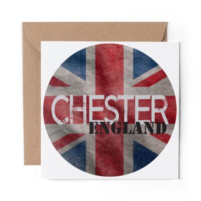 1 x Blank Greeting Card Chester England Flag Circle #61008 | eBay UK