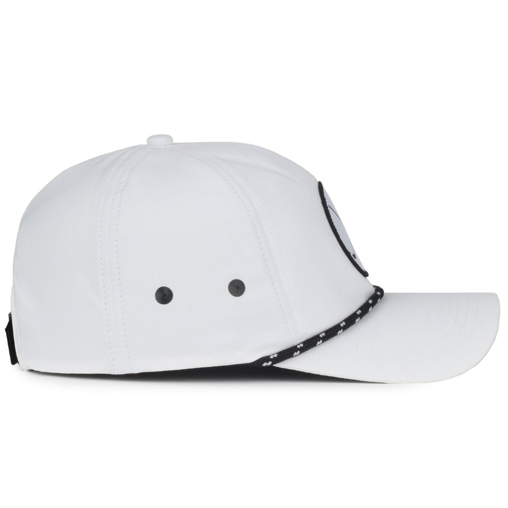 Crossed Golf Clubs Baseball Style White Hat Adult Adjustable Plastic ...