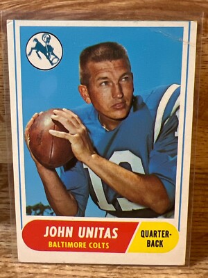 John Unitas Johnny U 1968 Topps #100 Collector Card | eBay