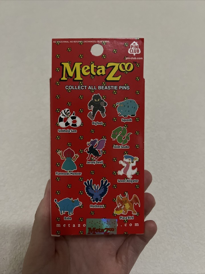METAZOO Mothman Pin + Promo Card Set Pin Club 1st Edition Sealed IN ...