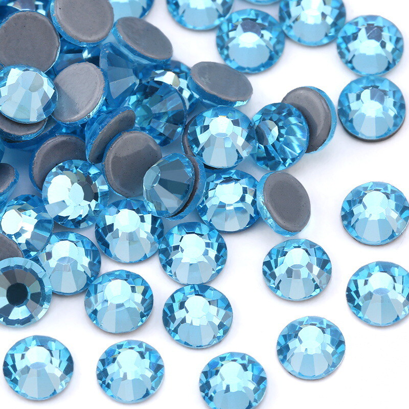 2mm 3mm 4mm 5mm Hotfix Rhinestones Flat Back Gems Crystal Glass Art ...