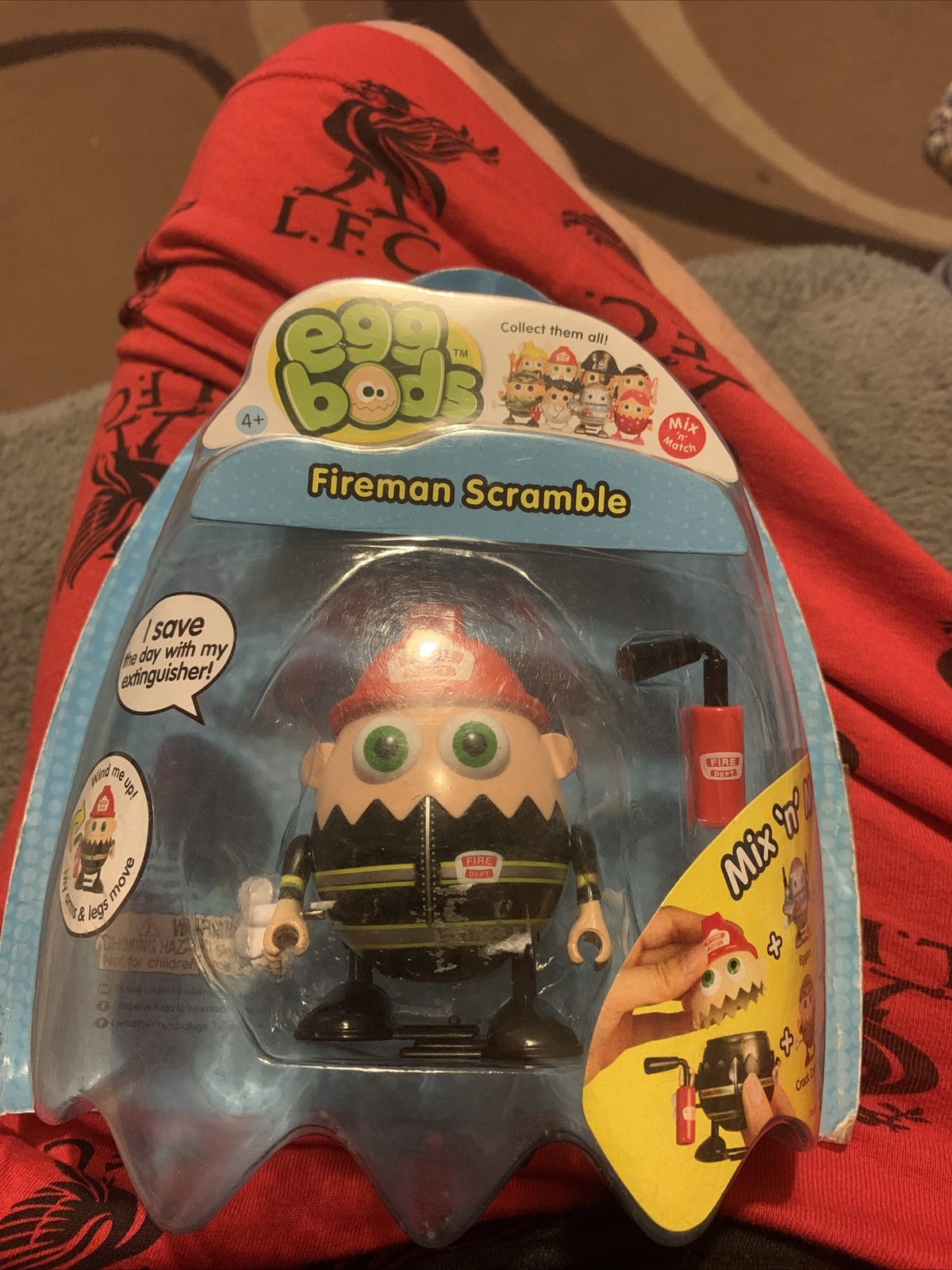 EGGBODS - WIND UP WALKING TOY - FIREMAN SCRAMBLE - NEW IN BOX | eBay UK