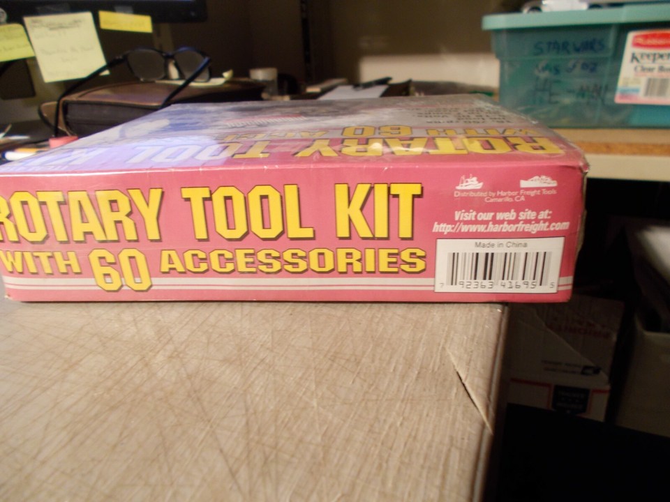 HARBOR FREIGHT TOOLS ROTARY TOOL KIT WITH 60 ACCESSORIES ITEM #41695 ...
