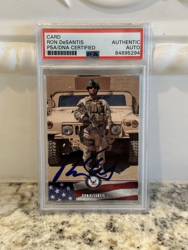 Ron DeSantis Signed Trading Card Governor Florida PSA/DNA AUTOGRAPH ...