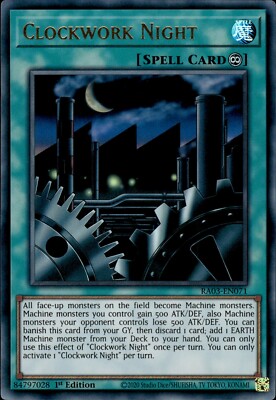 Clockwork Night - Ultra Rare 1st Edition RA03-EN071 - NM - YuGiOh | eBay UK