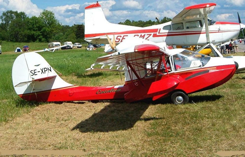 Avid Catalina Homebuilt Amphibian Airplane Desktop Kiln Dry Wood Model ...