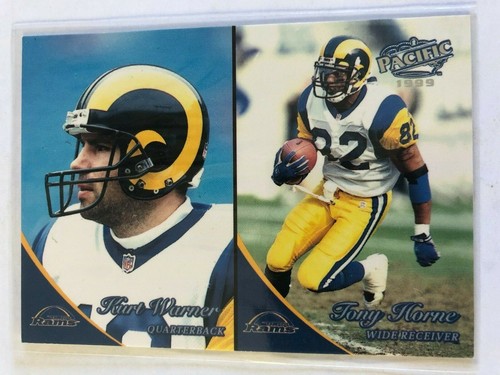 1999 Pacific Kurt Warner Tony Horne #343 Rookie RC Rams | eBay Australia