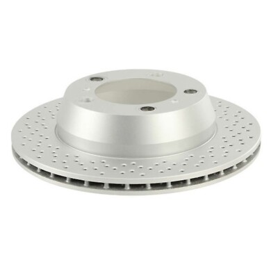 SHW Performance Rear Drilled Disc Brake Rotor for 718 Boxster 718 ...