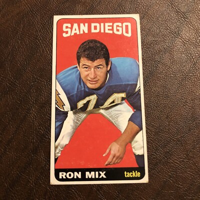 1965 TOPPS TALL BOY RON MIX #168 SANDIEGO. CHARGERS FOOTBALL CARD A | eBay
