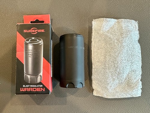SureFire Warden Blast Regulator Black Direct Thread OPEN BOX | eBay