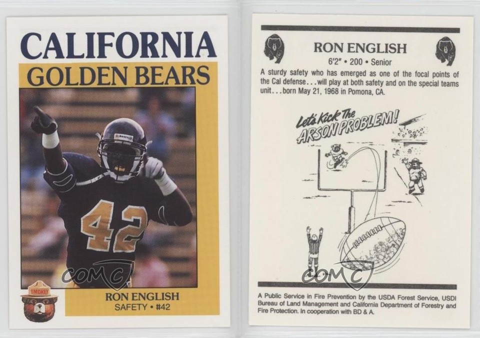 1990 Smokey Bear California Golden Bears Ron English 0q3 | eBay