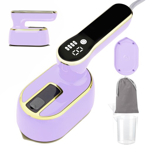 1000W White Travel Steamer Iron Clothes LED Portable Mini, Handheld ...