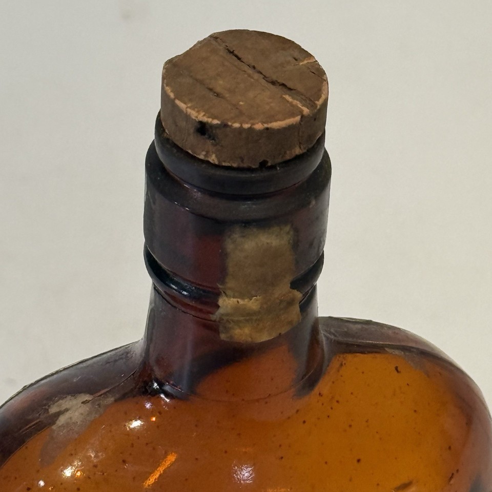 Vintage Frankfort Distillery Straight Whiskey Bottle Dark Amber Glass ...