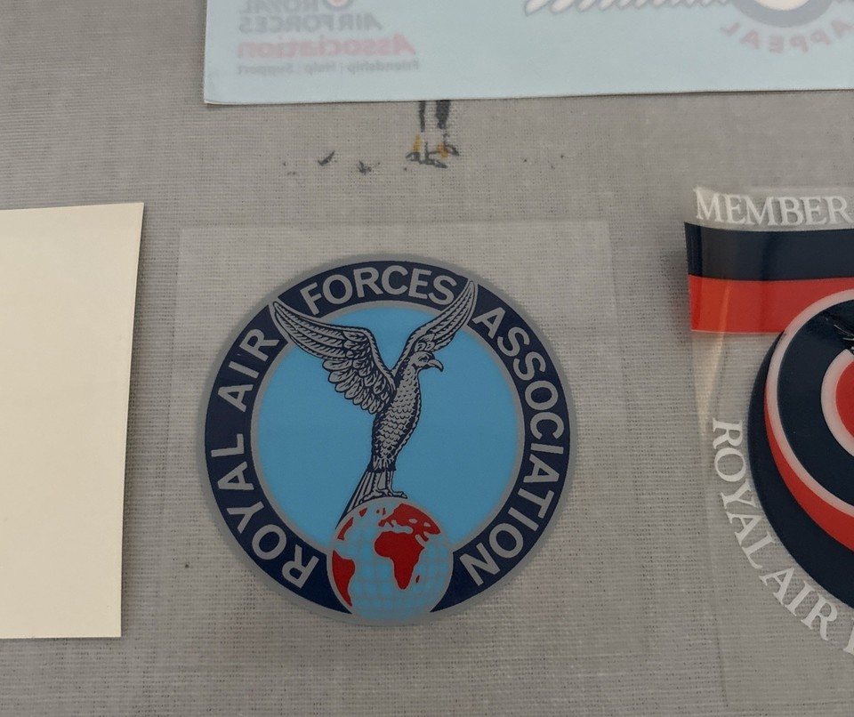 4 Vintage RAFA Royal Air Forces Association Window Car Stickers Sticker ...