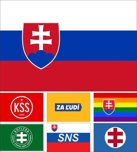 Slovakia Flag Slovak Hlinka People's Party Communist SNS KLSNS For the ...