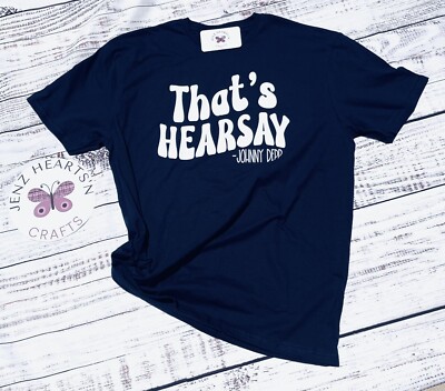 That's Hearsay Johny Depp Screen Printed T-Shirt | eBay