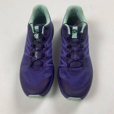 Salomon Ortholite W's Vibe Sense Ride Purple Teal Hiking Shoes Sneakers ...