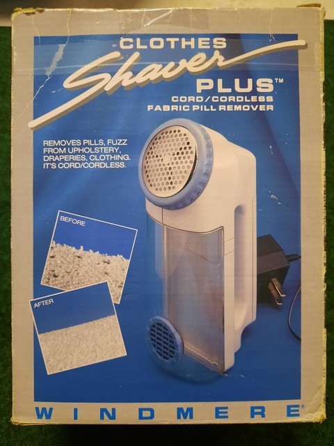 Windmere Clothes Plus Fabric Shaver Uses Electric or Battery 4 Travel ...