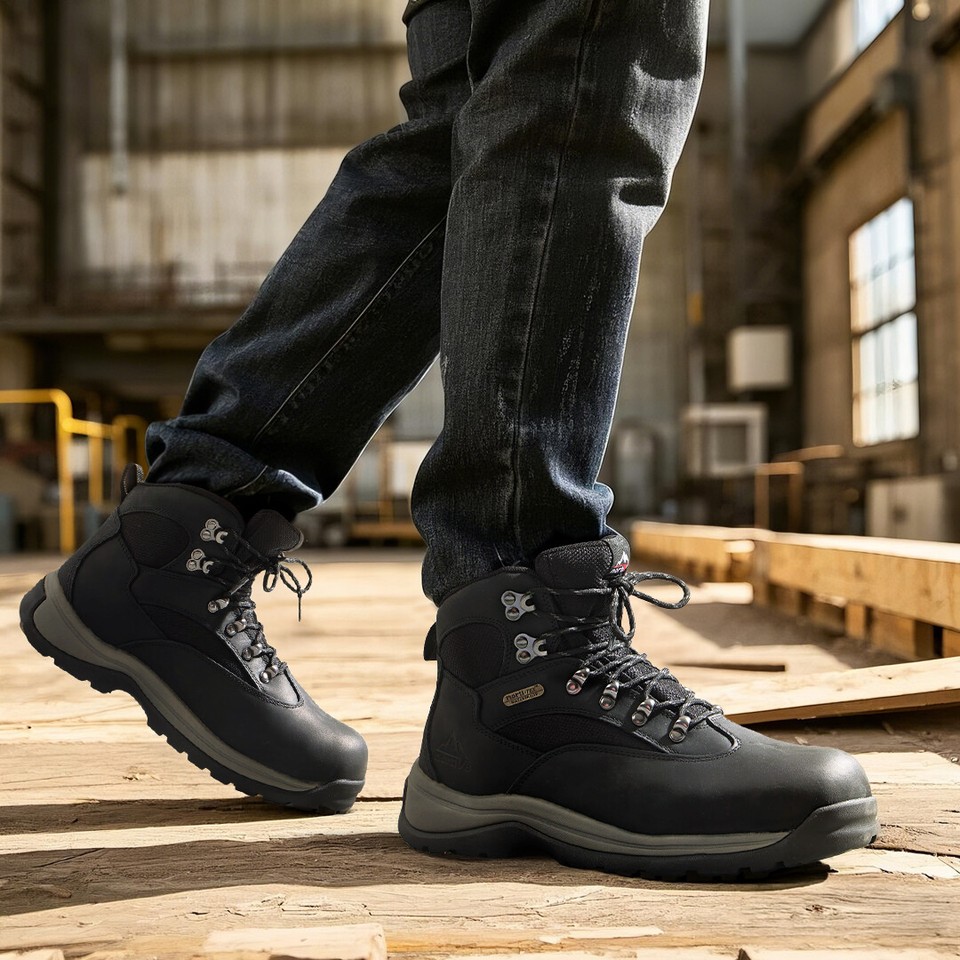 NORTIV 8 Men's Steel Toe Boots Work Safety Protection Waterproof ...