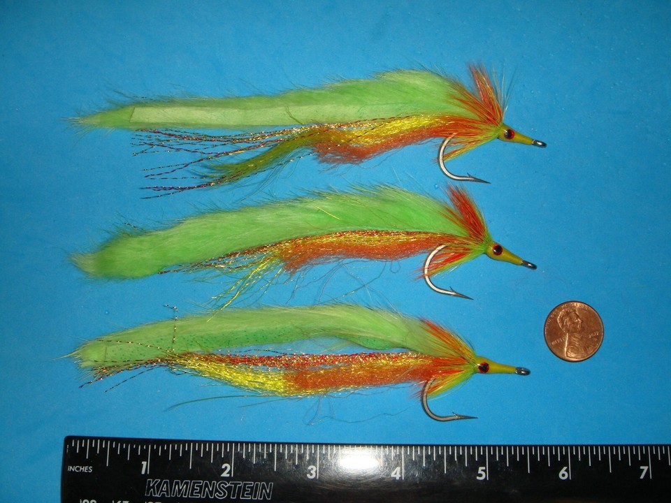 FLY FISHING FLIES - Firetiger GEN X BUNNY PIKE FLY size 3/0 (3 pcs) | eBay