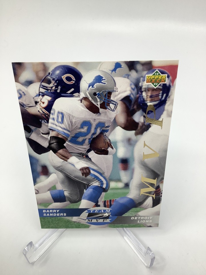 1993 UPPER DECK TEAM MVP BARRY SANDERS DETROIT LIONS #TM18 | eBay