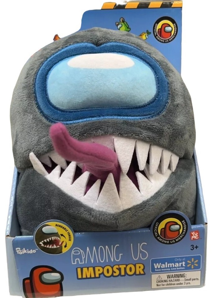 Toikido Among Us 10" Imposter Walmart Exclusive GRAY Plush w ...
