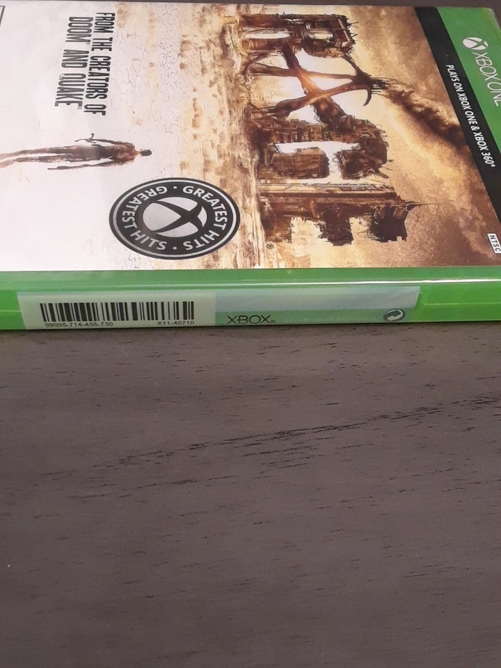 Rage Xbox One 360. Playable on both! Factory sealed brand new | eBay