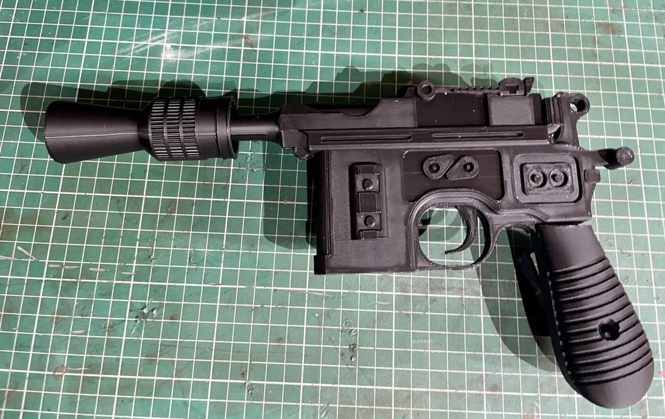 Star Wars Empire Strikes Back DL-44 Luke Skywalker Cosplay 3d Blaster 1 ...