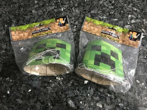 MINECRAFT CONE HATS (8) Birthday Party Supplies Lot of 2 11179794119| eBay
