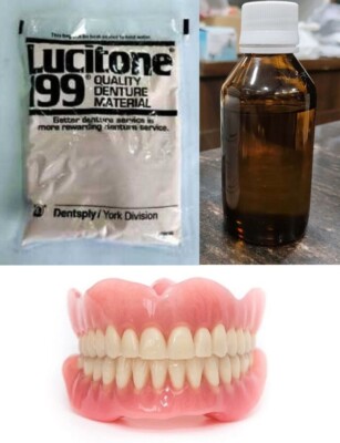 LUCITONE Veined Pink Heat Cure Quality Denture Base - Powder 100gm ...