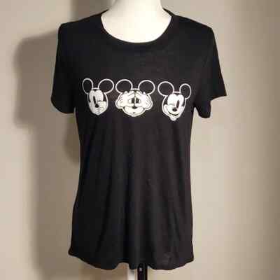 Disney Mickey Mouse Hear-See-Speak No Evil T-shirt - Sz. L | eBay