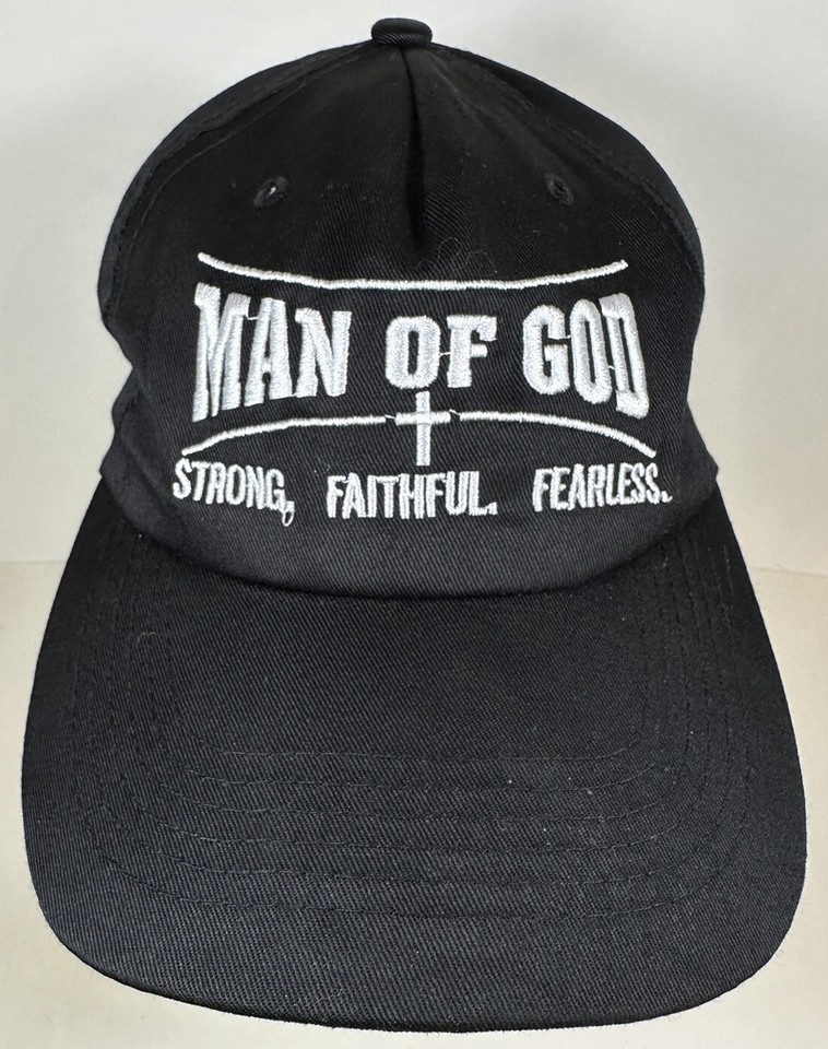 Man Of God Hat Prayers Jesus Christ Church Faith Fearless Christian Cap ...