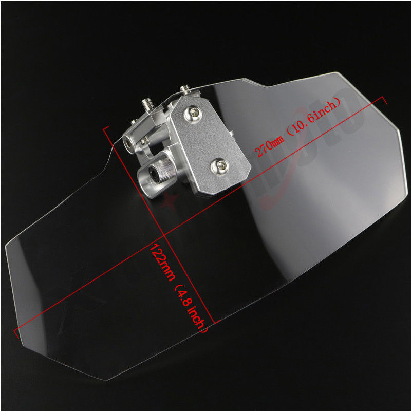 Fit For BMW R1100S Clear All Years Clip On High Windshield Windscreen ...