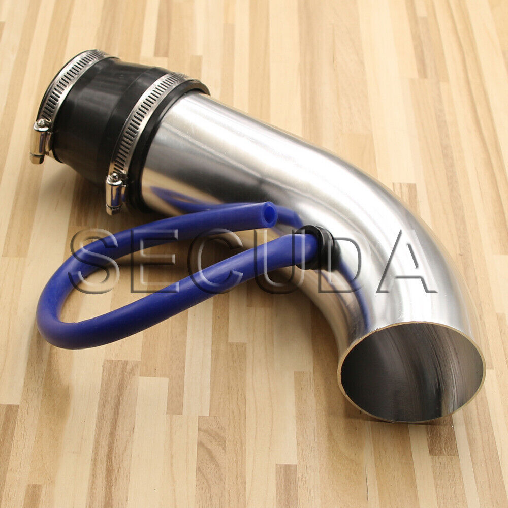 UNIVERSAL 3" 76mm Aluminium Cold Air Intake Duct Pipe Tube Auto Car Kit ...